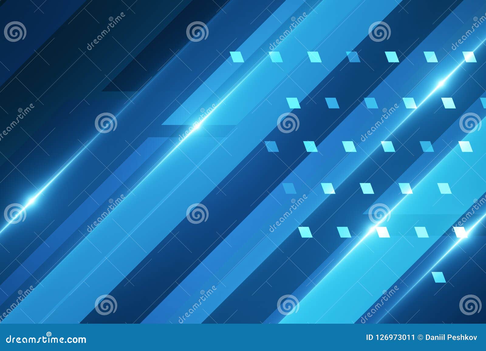 Bright Digital Blue Backdrop Stock Illustration - Illustration of lines ...