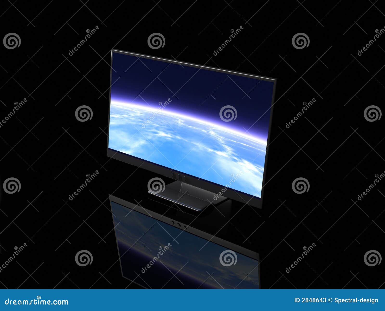 Bright Display stock illustration. Illustration of desktop - 2848643