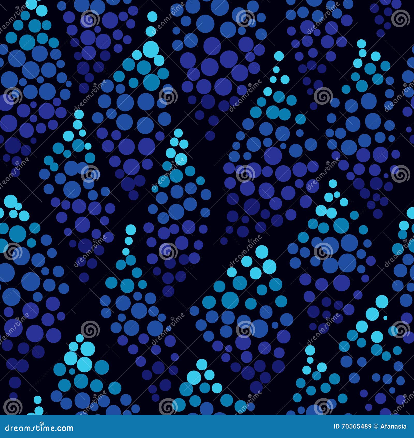 Bright Dots Background. Seamless Pattern with Dotted Waves Stock Vector ...