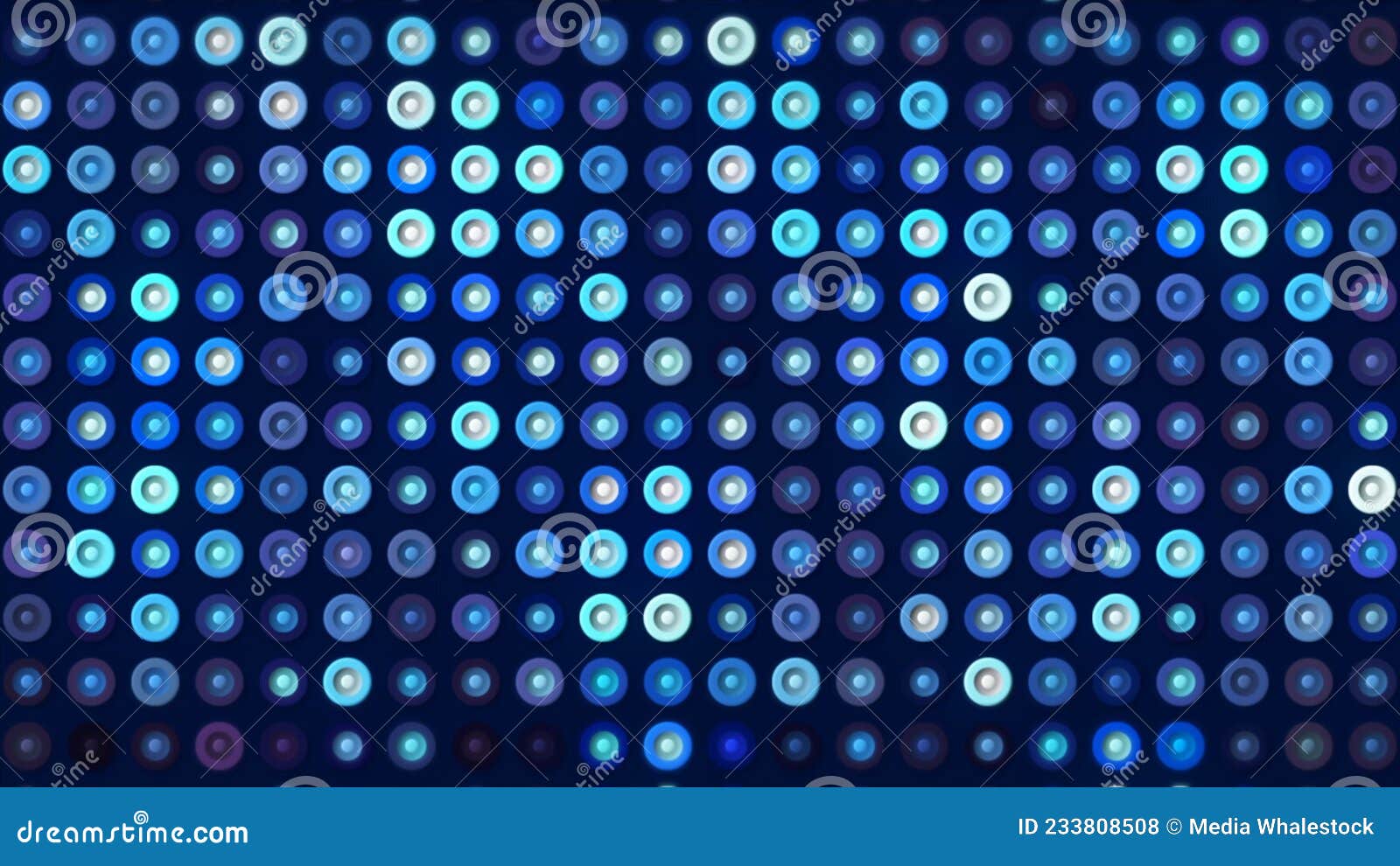 Bright Dots Flashing with Different Colors. Motion. Changing Colors and ...