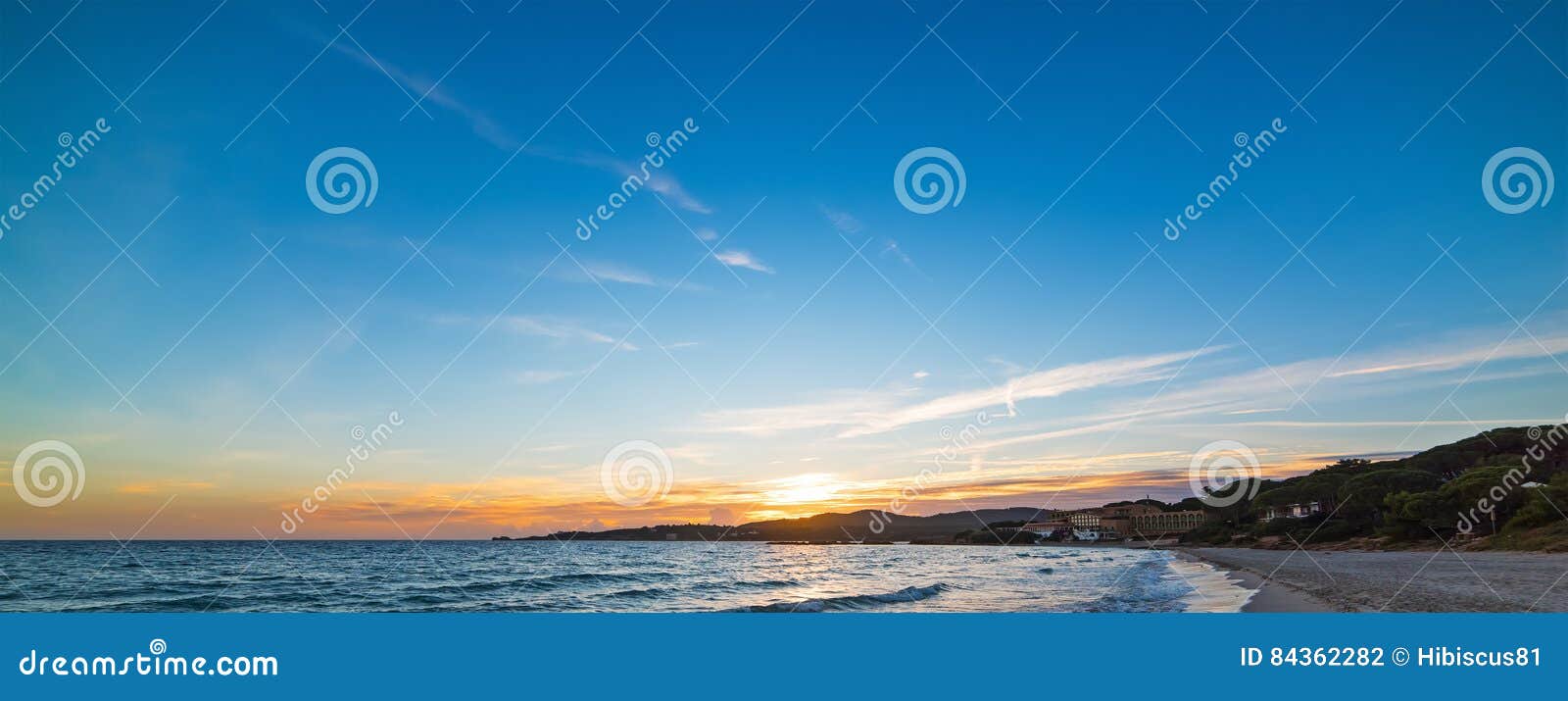 Bright dusk at the beach stock photo. Image of shoreline - 84362282