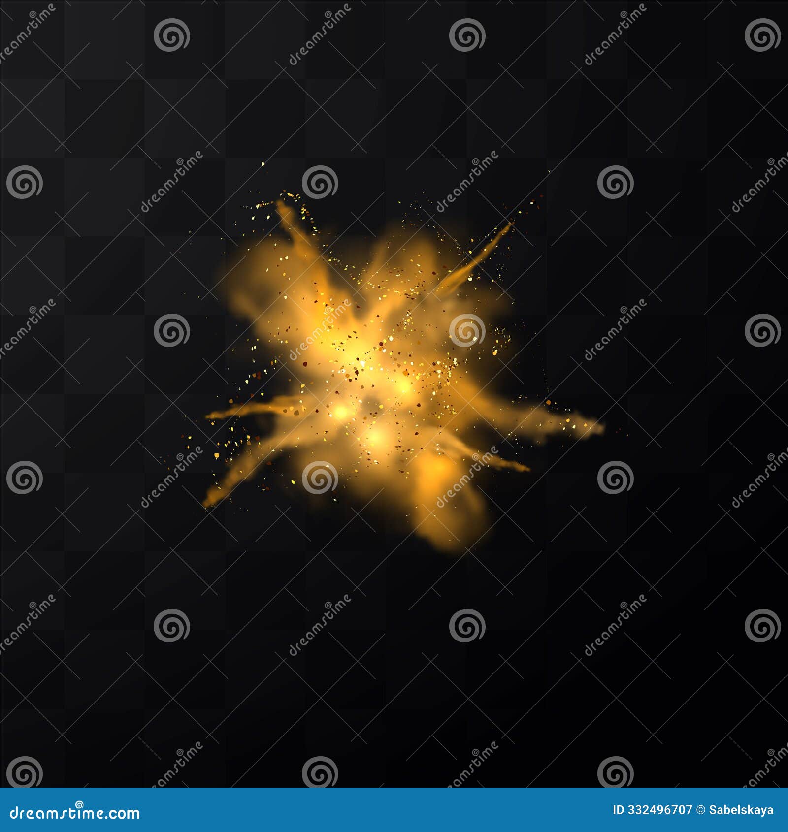 Bright Dust Explosion Vector Illustration Stock Illustration ...