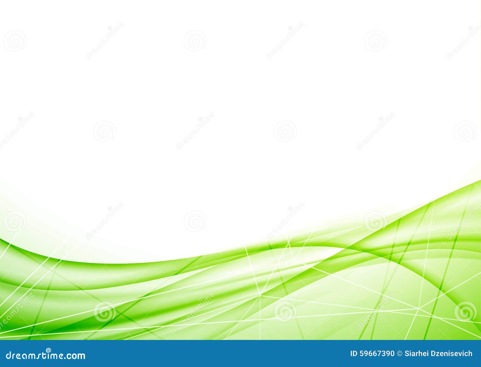 Bright Eco Geometrical Green Wave Layout Stock Vector - Illustration of ...
