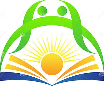 Bright education logo stock vector. Illustration of library - 40198999