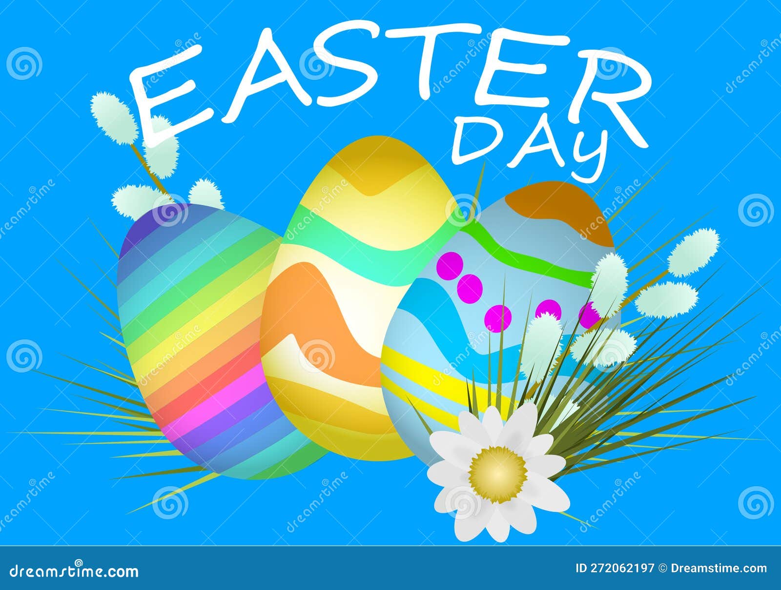 Bright Eggs for the Celebration of Holy Easter Stock Vector ...
