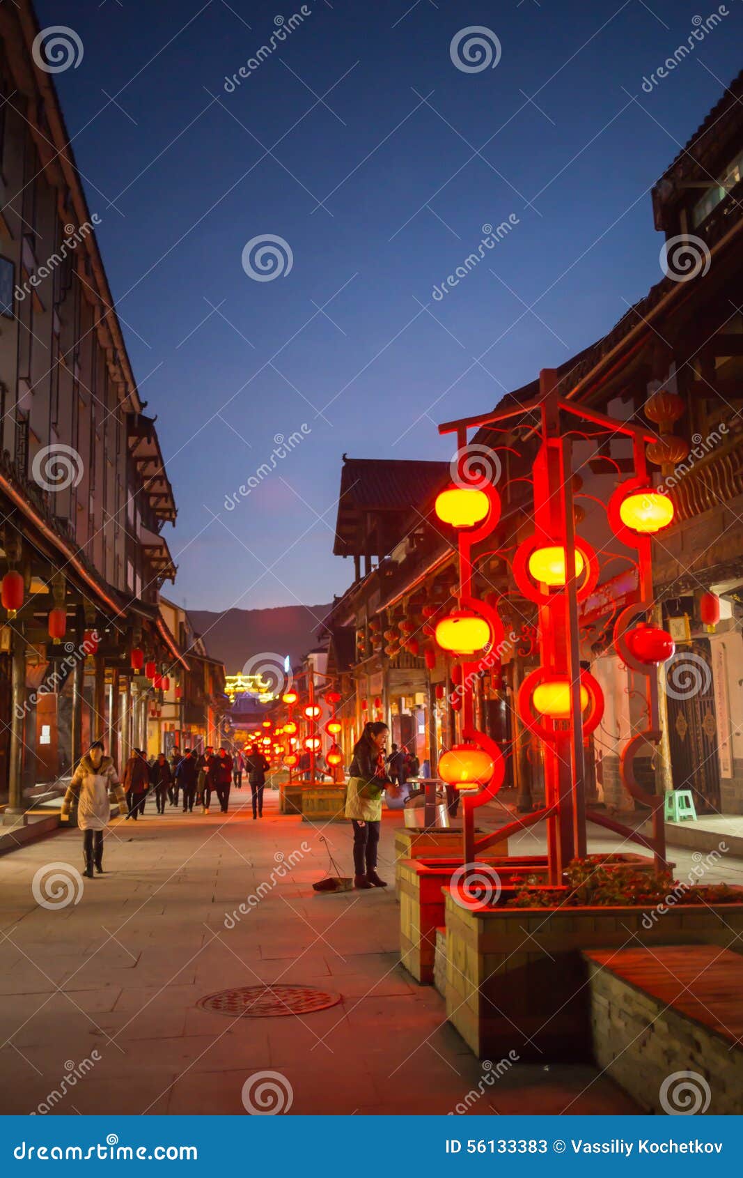 Bright and Elegant Night Streets of China Stock Image - Image of signs ... Bright and Elegant Night Streets of China Stock Image - Image of signs ...