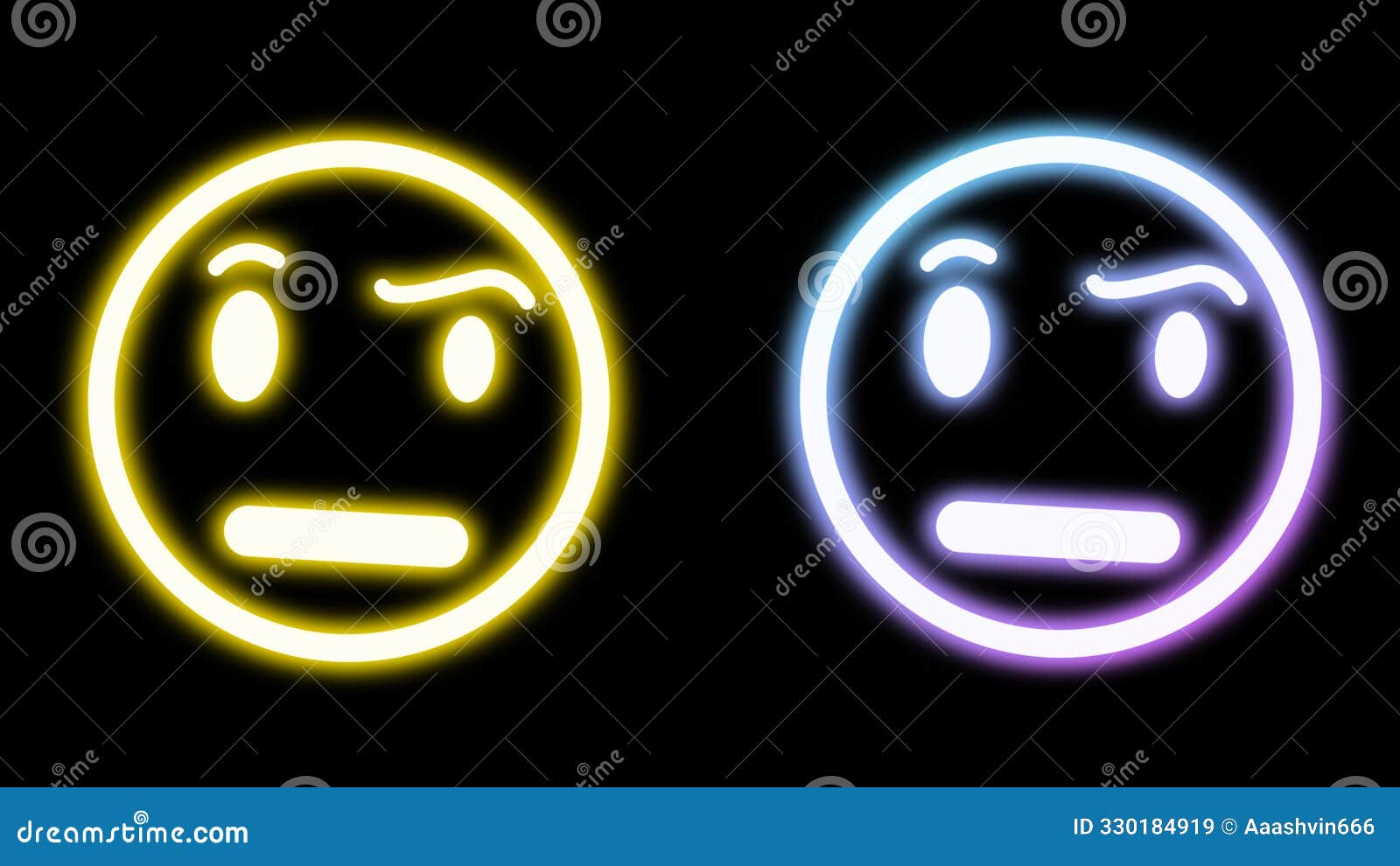 Two Emoji Of Eye Brows Moving And Watching Carefully Facial Expression ...