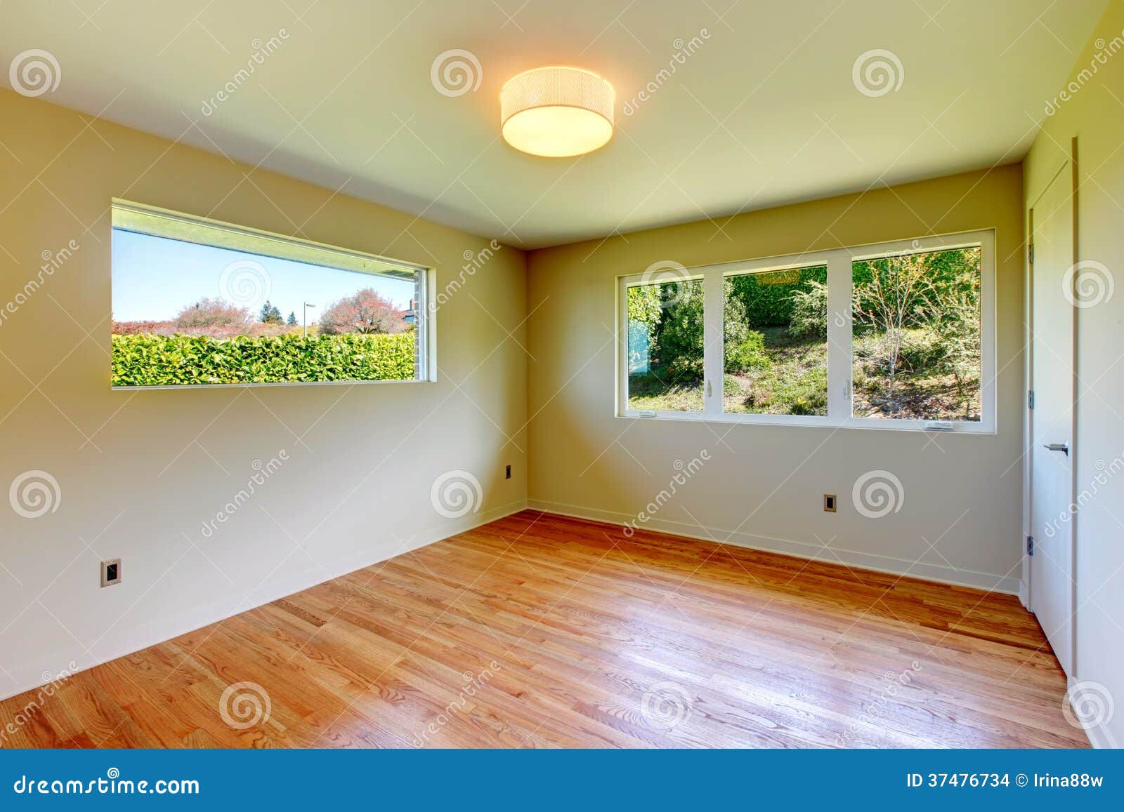 Bright empty room stock photo. Image of room, ivory, interior - 37476734