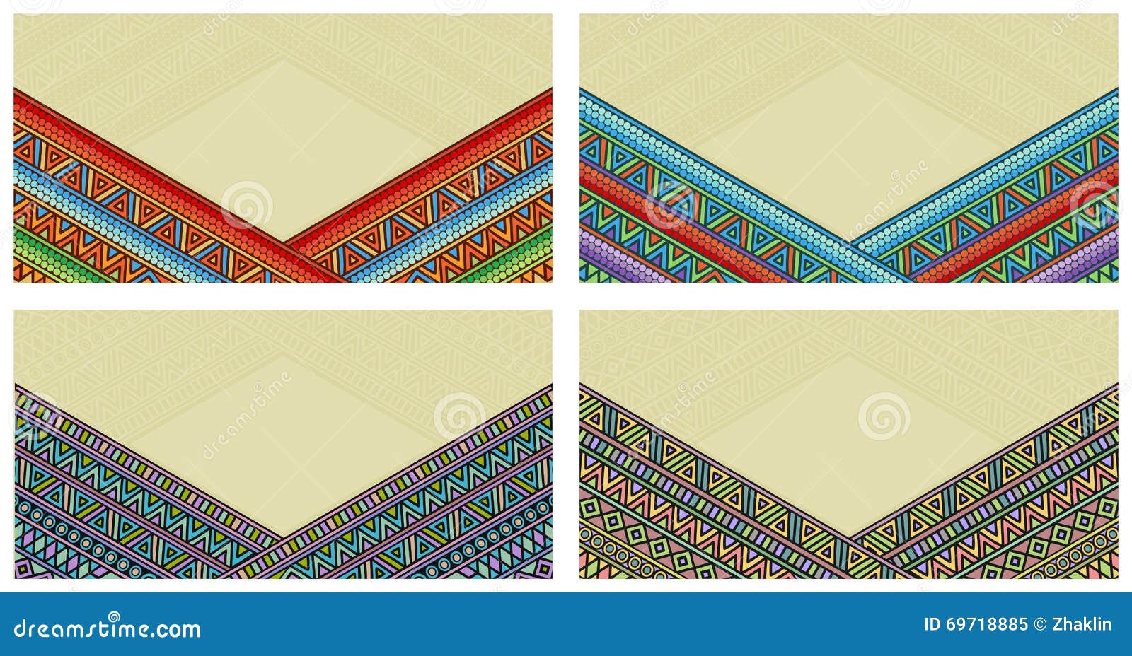 Bright ethnic frame at set stock vector. Illustration of festive - 69718885