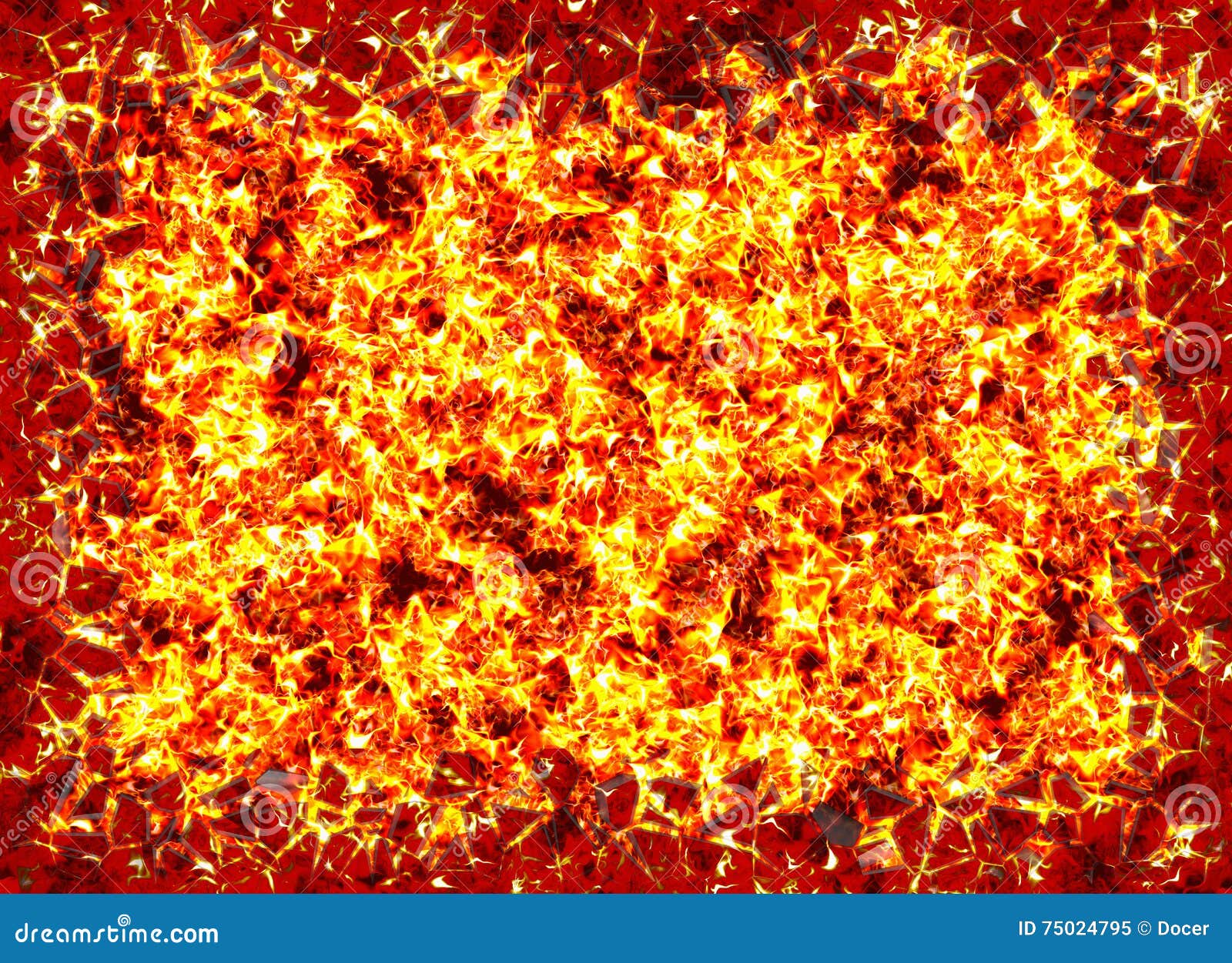 Bright Explosion Fire Backgrounds Stock Illustration - Illustration of ...