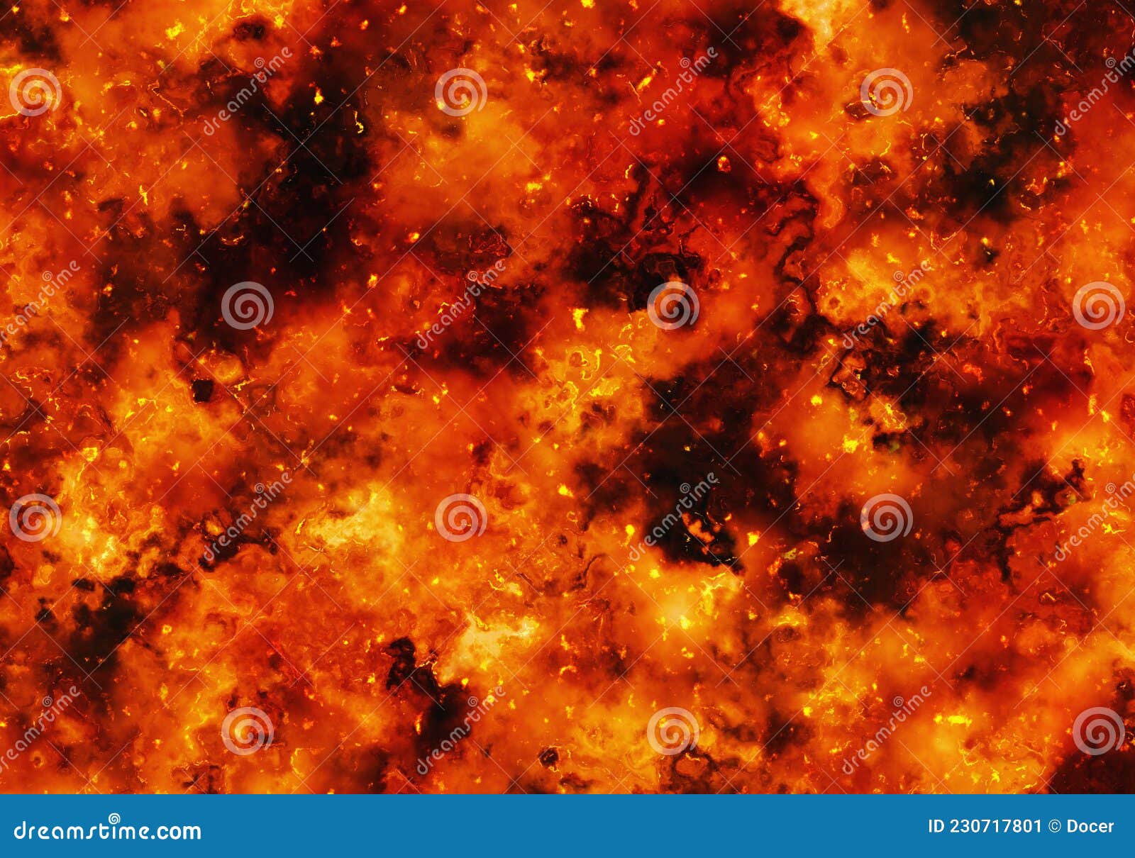 Bright Explosion Fire Burning Background Stock Illustration ...