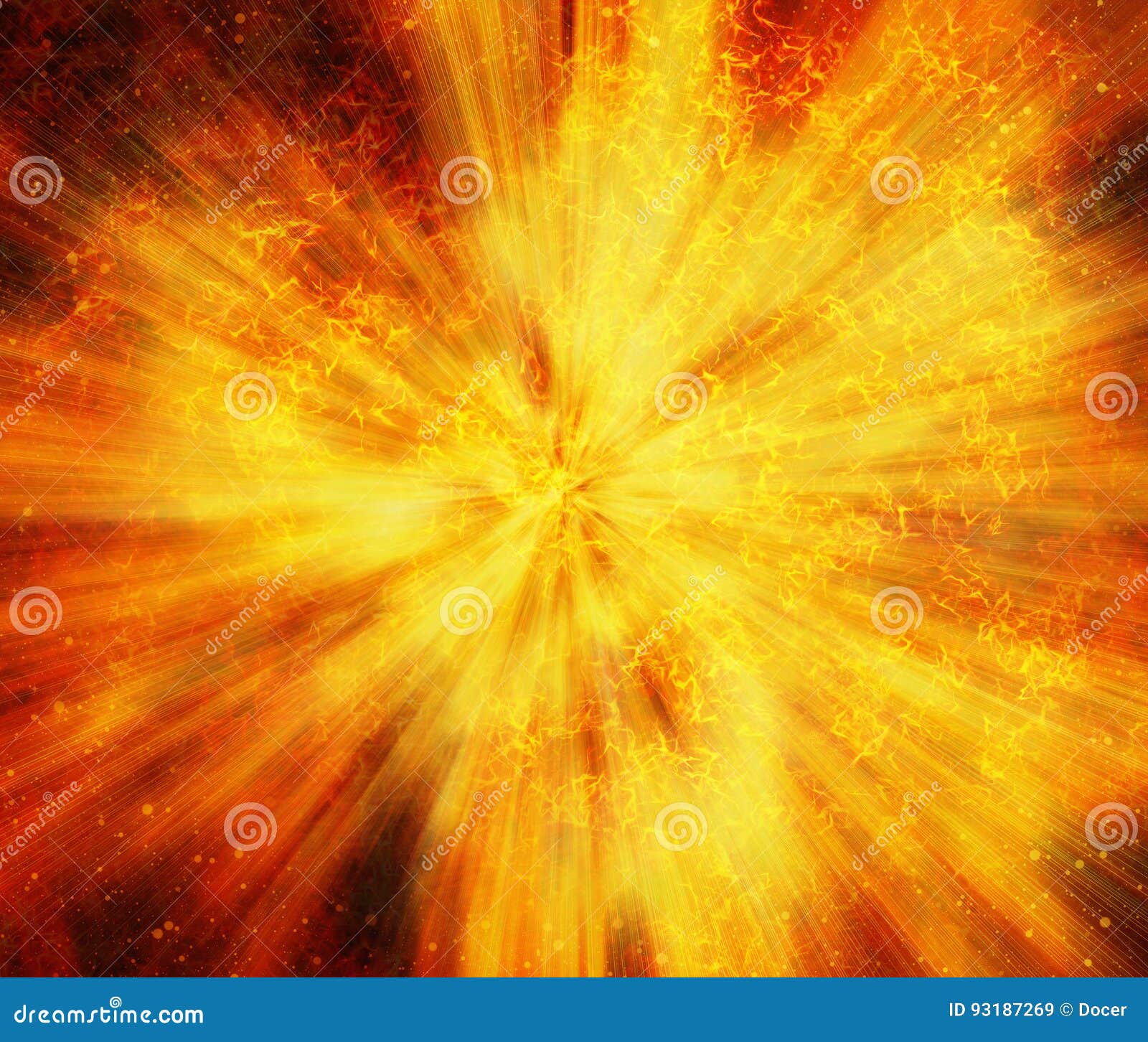 Bright Explosion Fire Speed Burst Background Stock Illustration ...