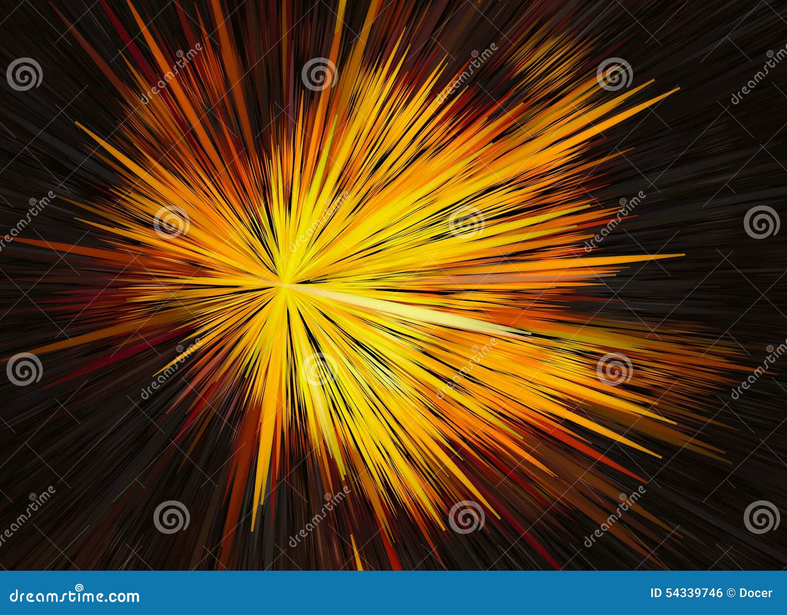 Bright Explosion Fire Speed Burst Background in Space Stock ...