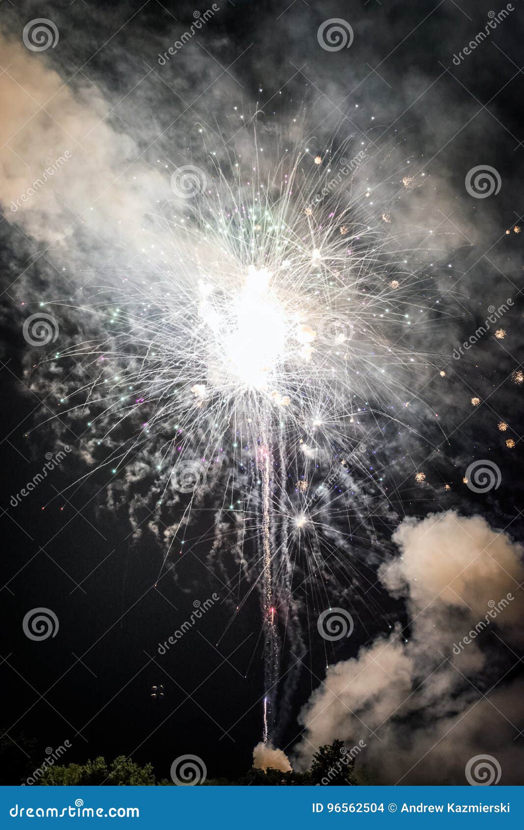 Bright Explosion of Fireworks Stock Photo - Image of explosion ...