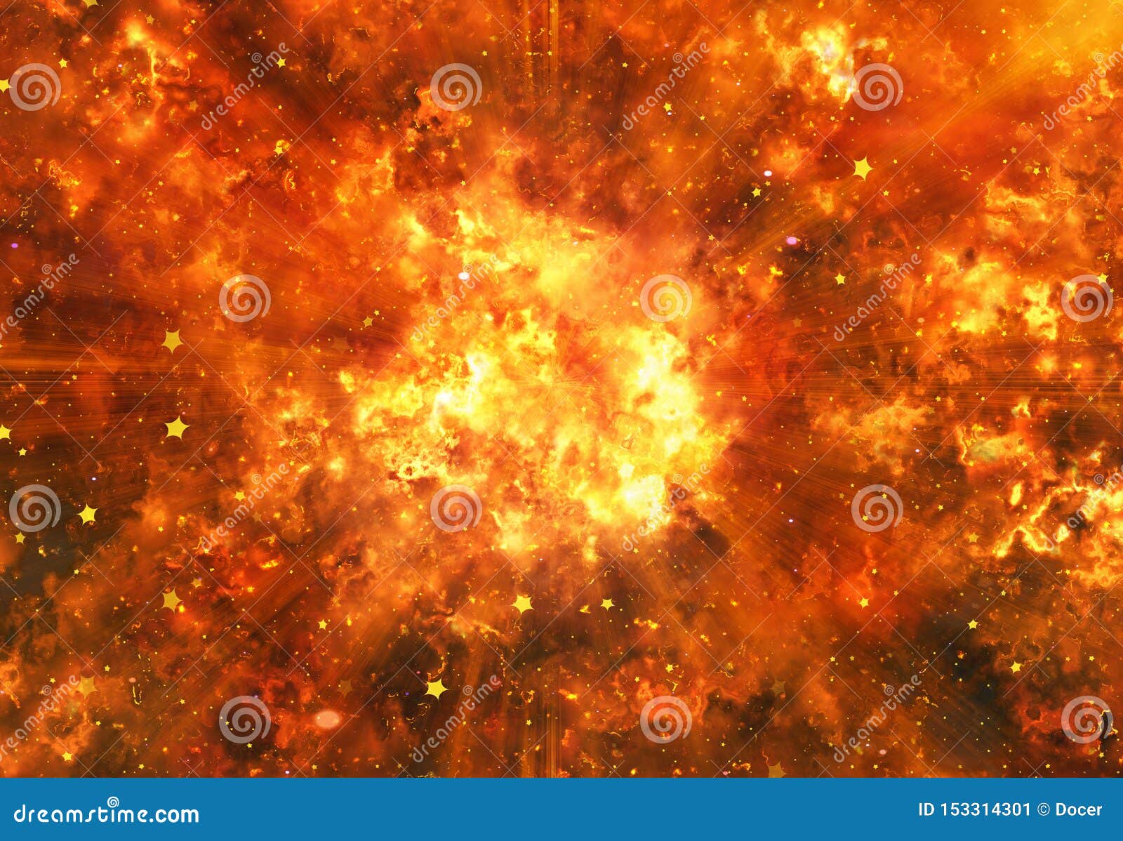 Bright Explosion Flash Backgrounds. Fire Burst Stock Illustration ...