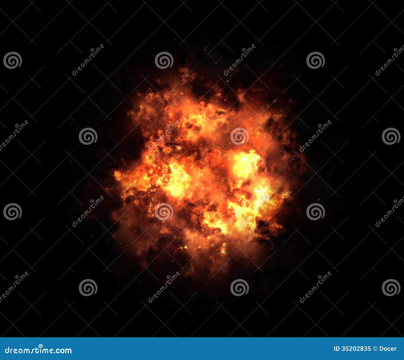 Bright Explosion Flash on a Black Backgrounds. Fire Burst Stock ...