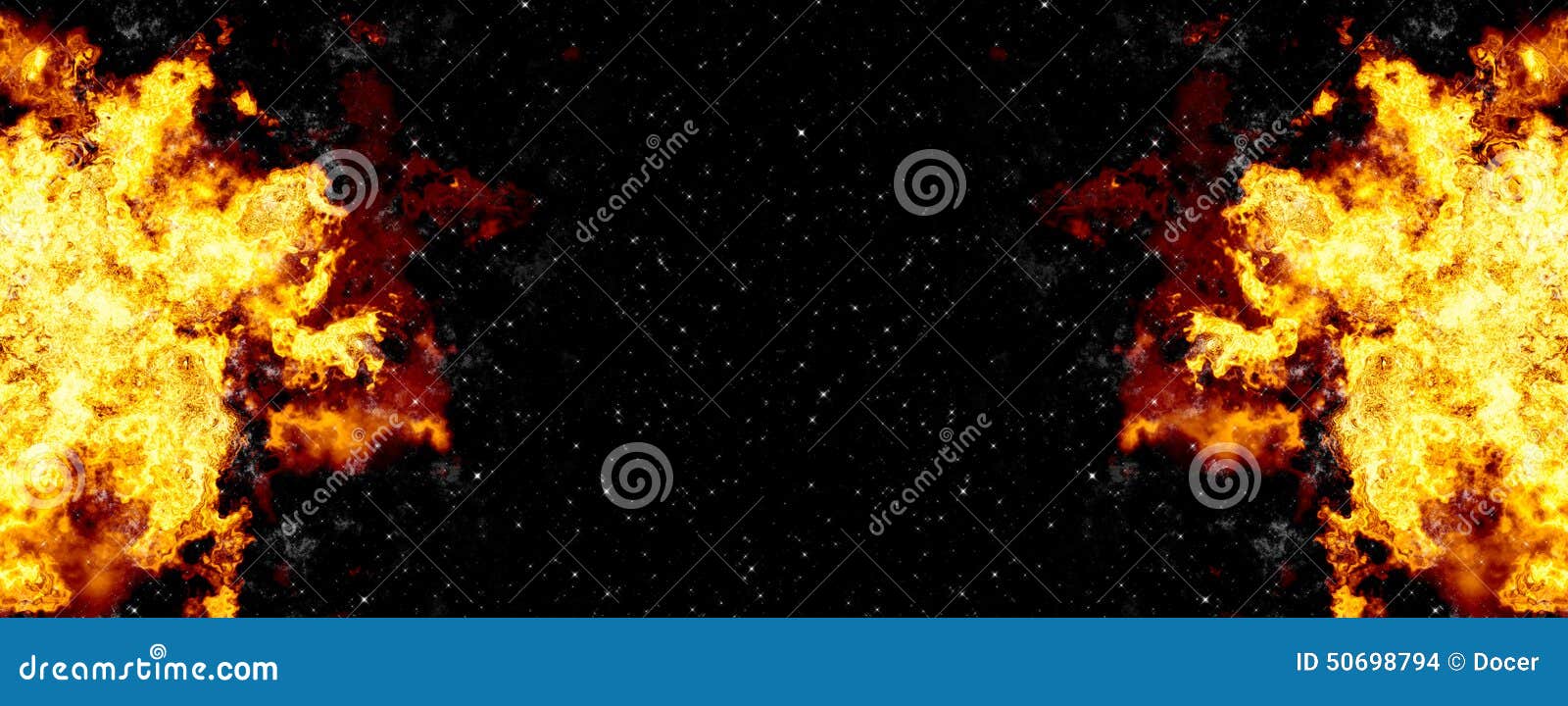 Bright Explosion Flash on a Black Backgrounds. Fire Burst Stock ...