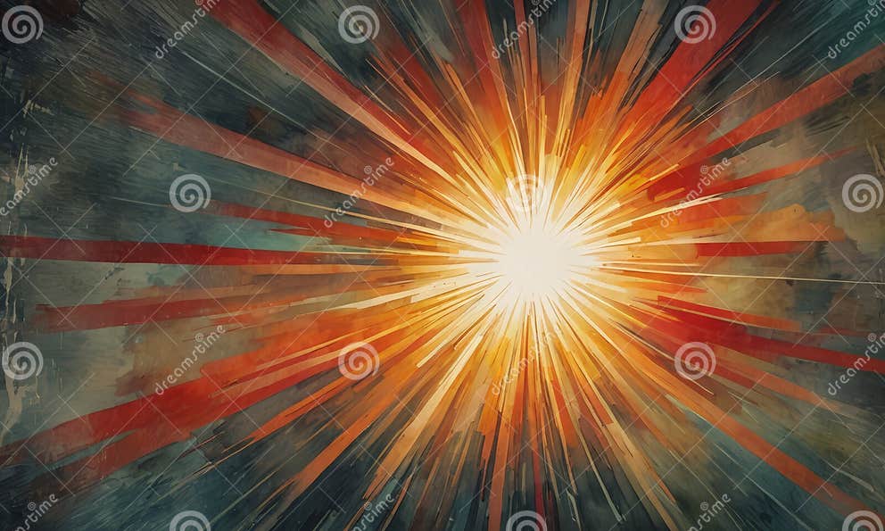 Bright Explosion Light and Colors Stock Illustration - Illustration of explode, beam: 334237975