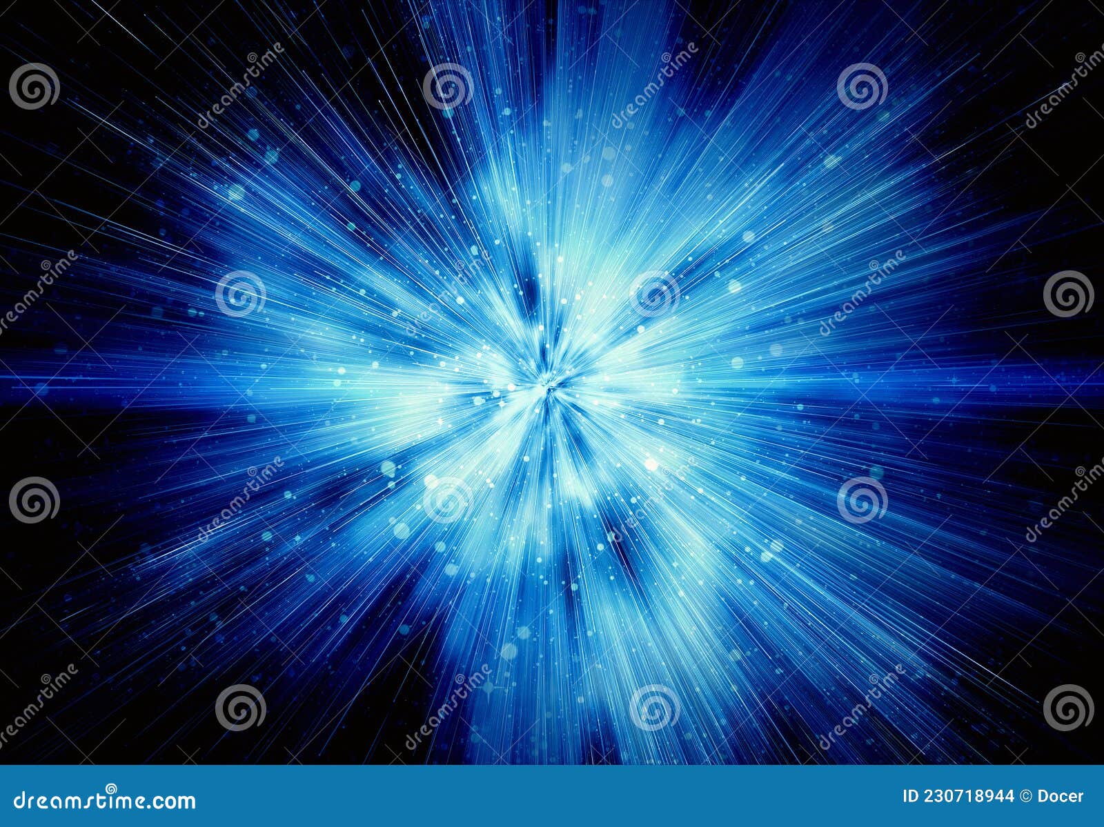 Bright Explosion Rays Speed Burst Backgrounds in Space Stars Stock ...