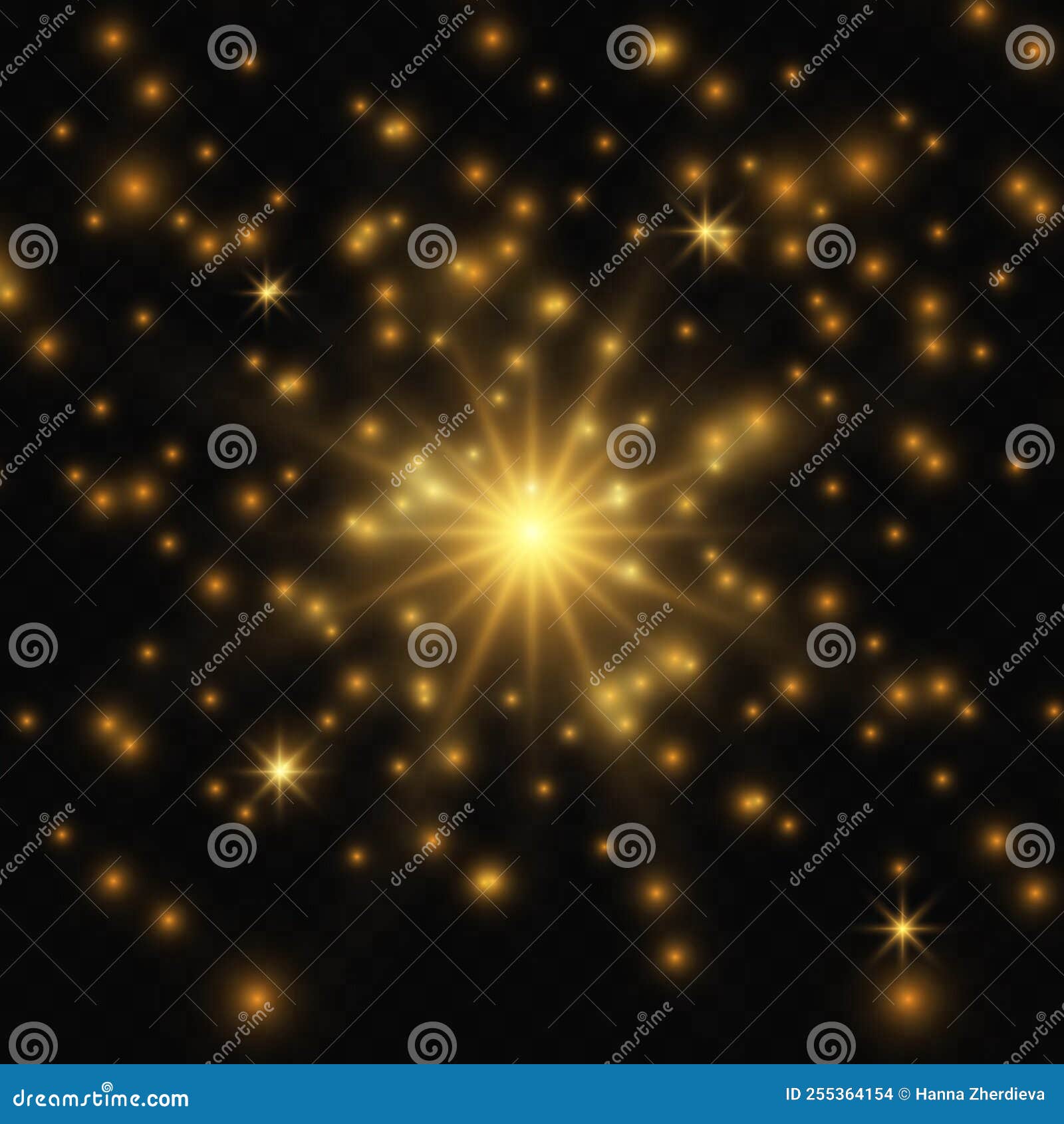 Bright Explosion of a Star, a Fiery Beam of Light Exploded with Sparks ...