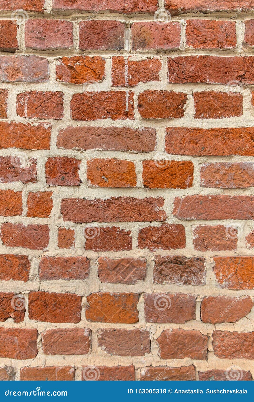 Bright Textured Red Brick Wall Stock Photo - Image of design ...