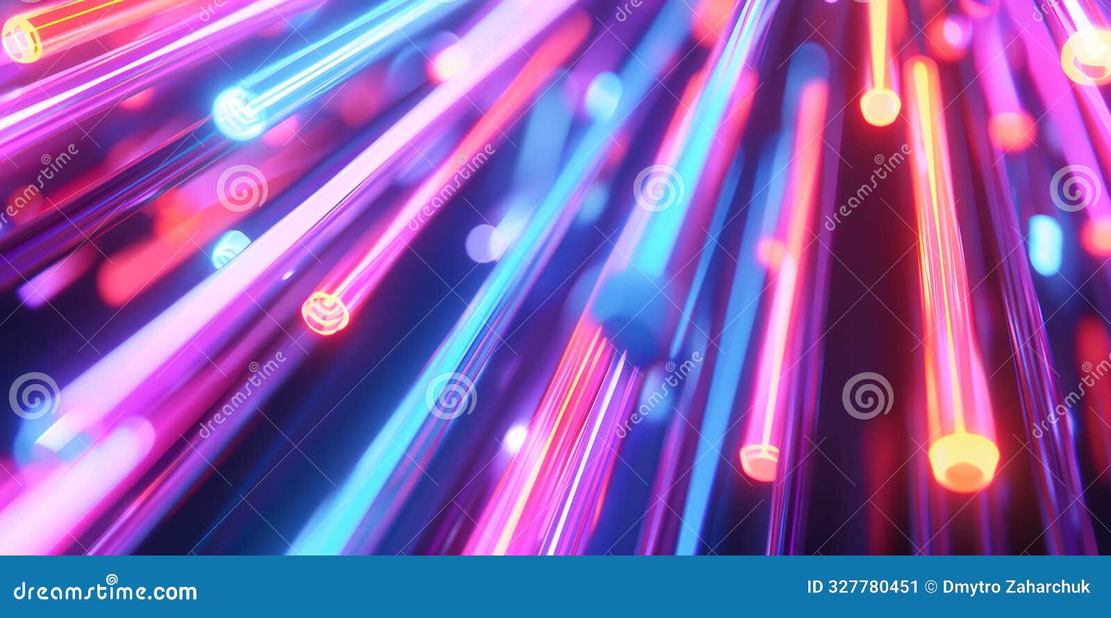 A Bright, Eye-catching Background Using an Assortment of Neon Light ...