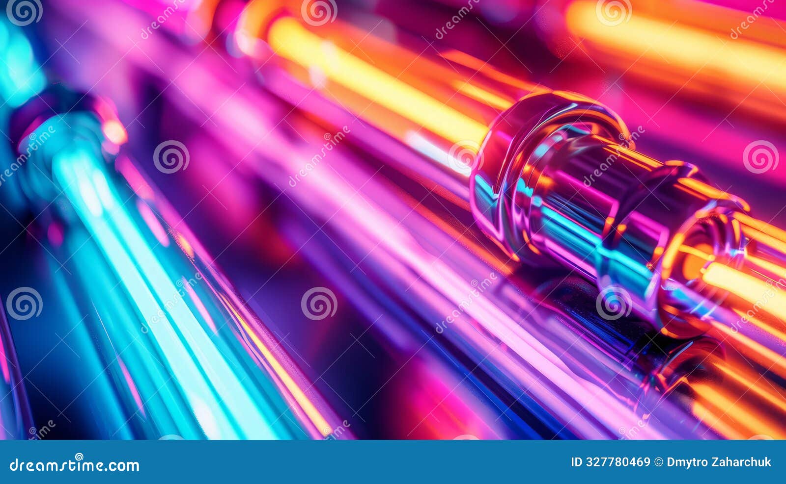 A Bright, Eye-catching Background Using an Assortment of Neon Light ...