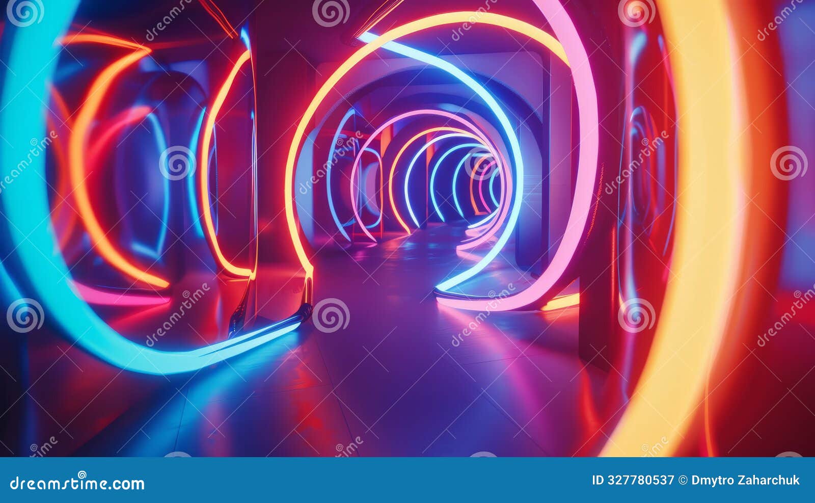 A Bright, Eye-catching Background Using an Assortment of Neon Light ...