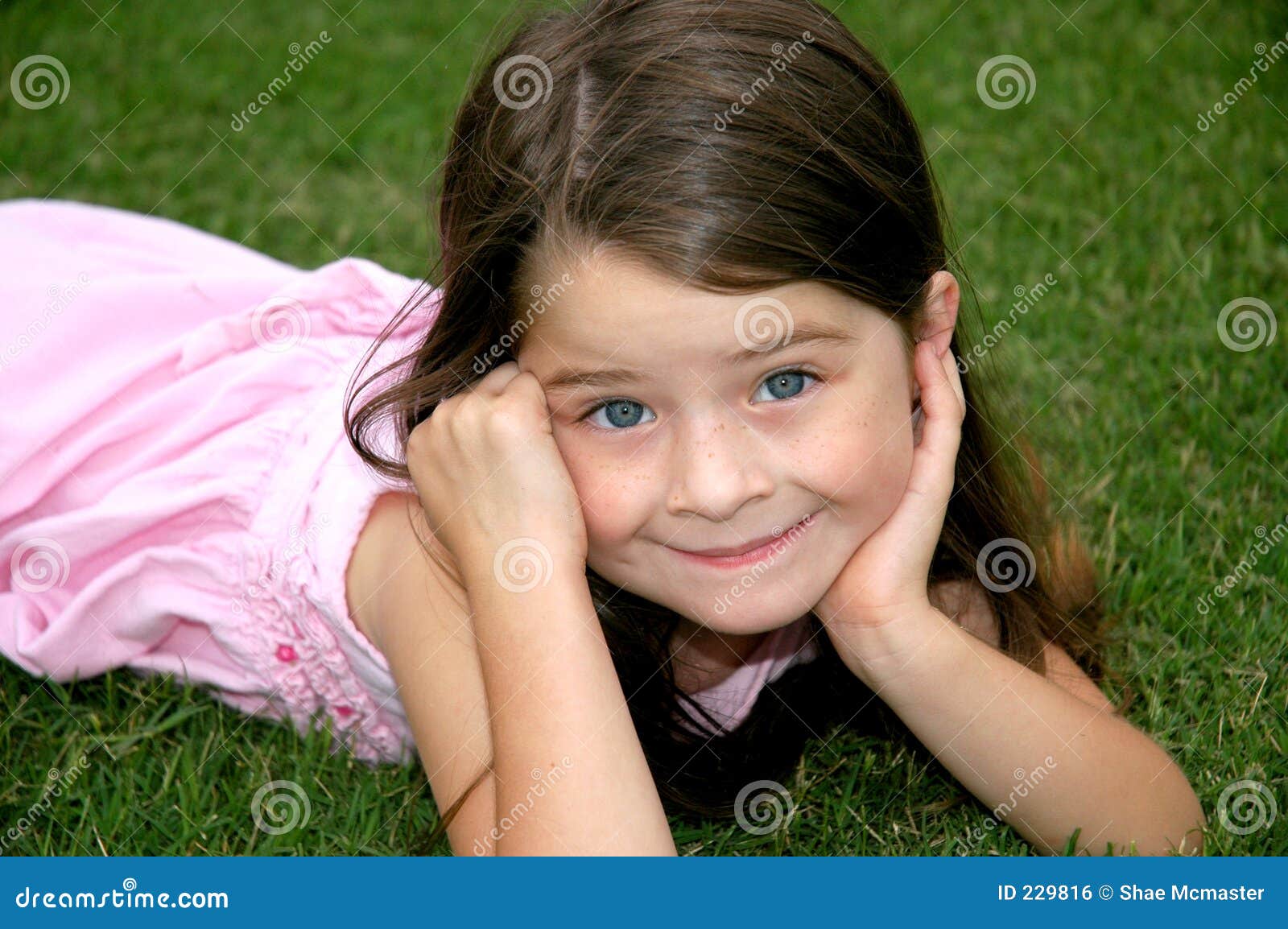 Bright Eyed Girl stock photo. Image of feminine, lass, adorable - 229816