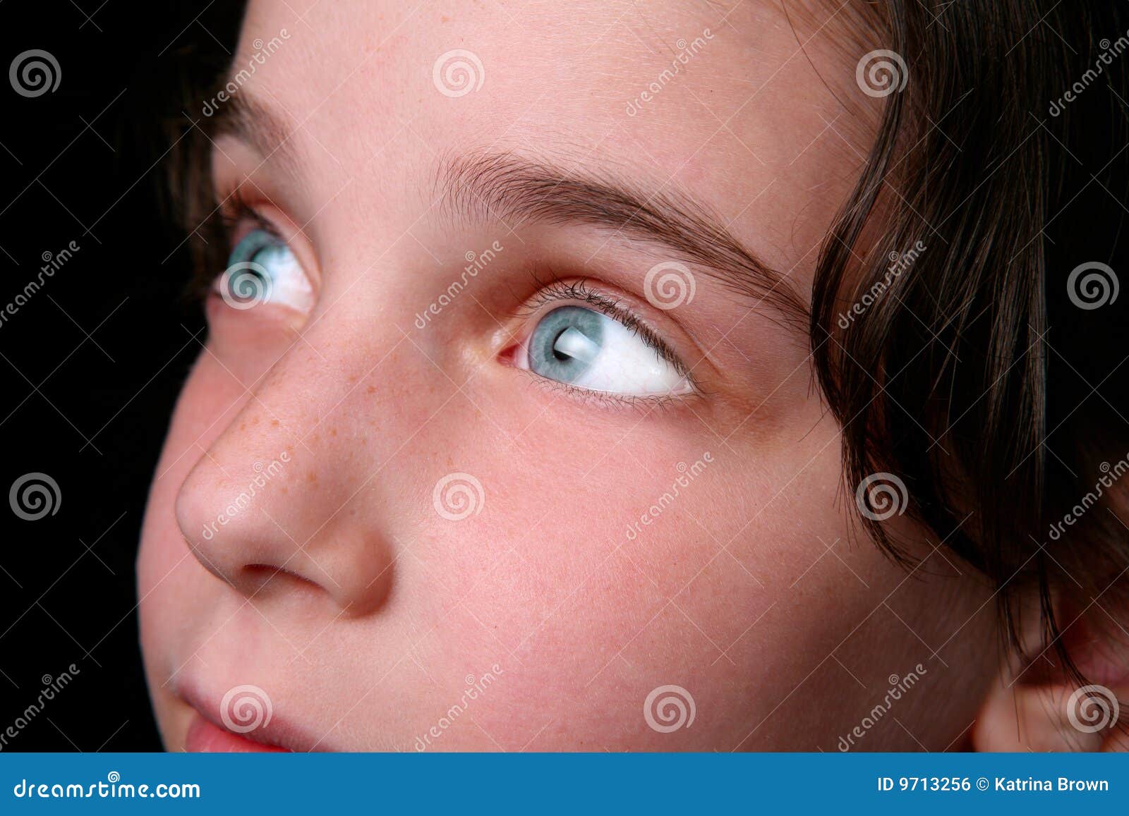 Bright Eyes of a Hopeful Child Stock Photo - Image of girl, light: 9713256