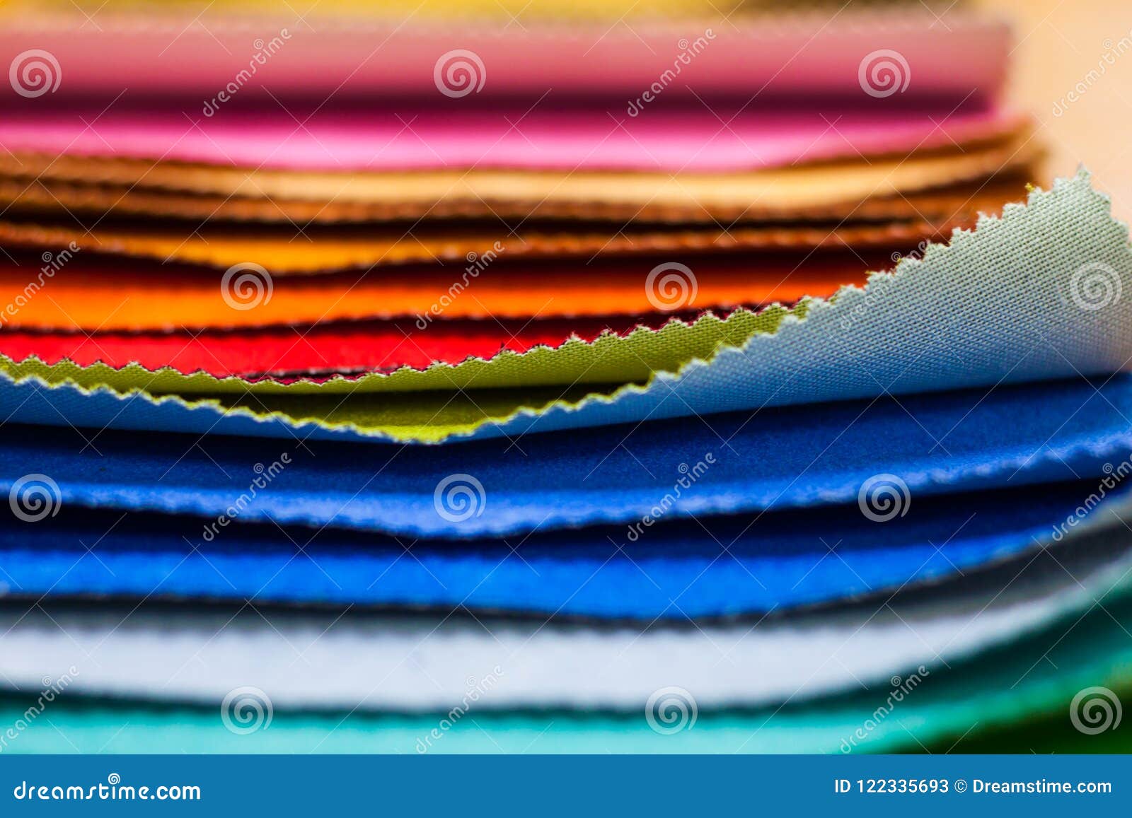 Bright Fabric of Different Colours Stock Image - Image of clothes ...