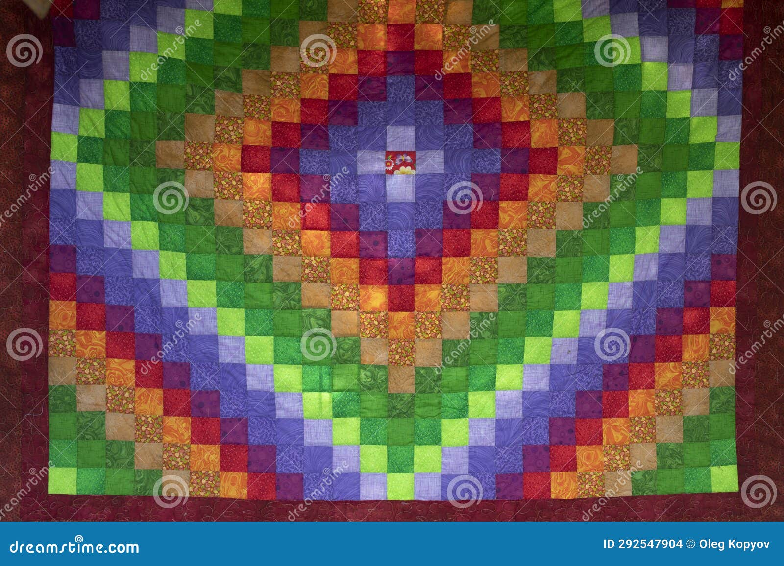 Bright Fabric Texture. Quilt. Patchwork. Collage of Pieces of Fabric ...