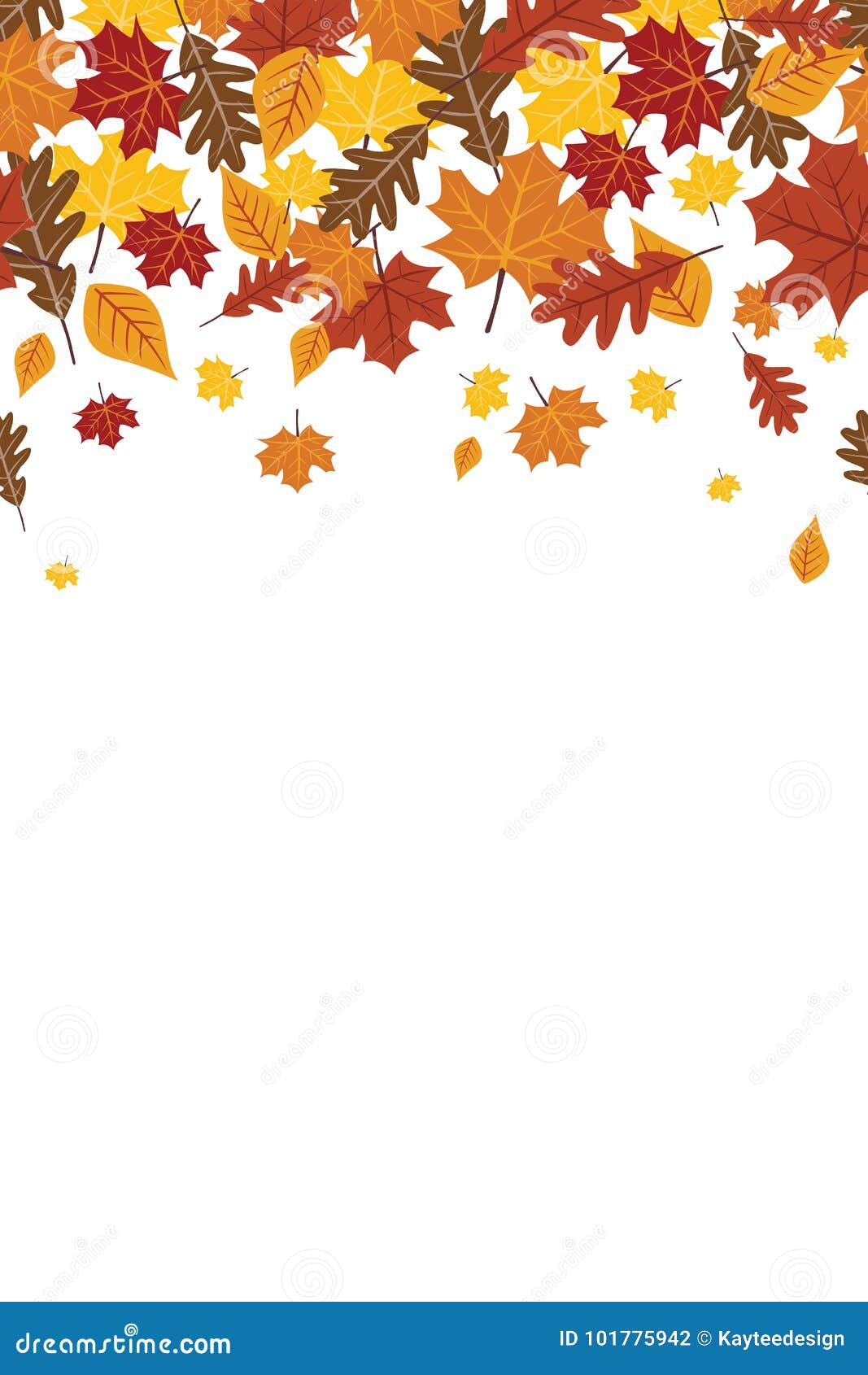 Bright Falling Fall Autumn Leaves Repeating Vertical Border 1 Stock ... Bright Falling Fall Autumn Leaves Repeating Vertical Border 1 Stock ...