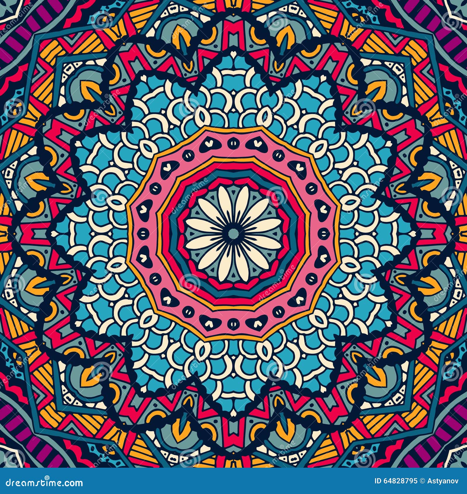 Bright Festive Abstract Vector Seamless Pattern Stock Vector ...