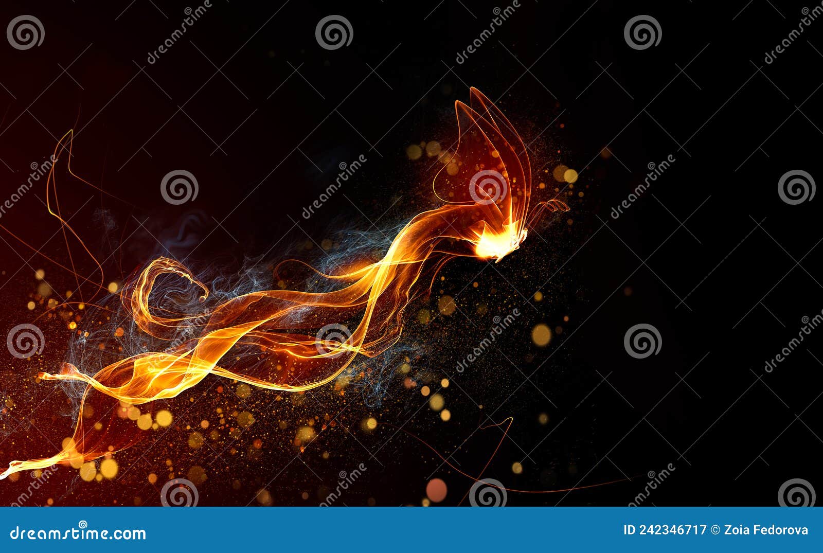 Bright Fiery Symbol On A Black Background. Fire Background. Fire Flame ...