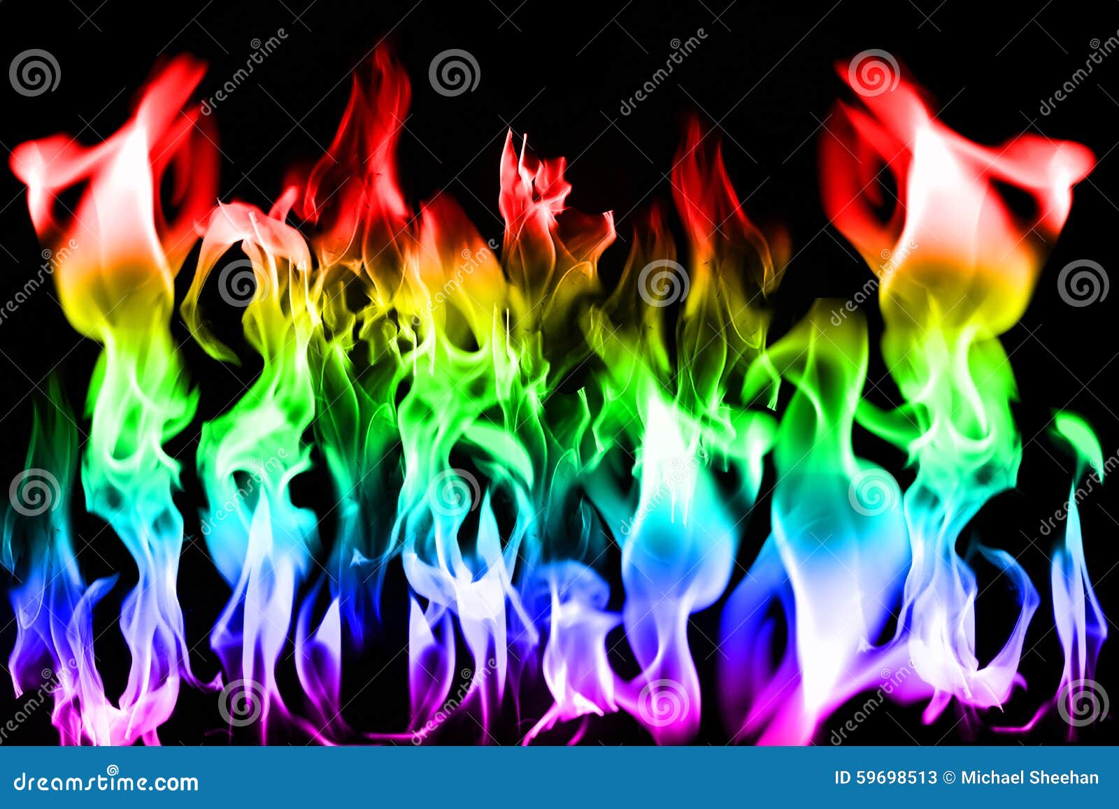 Bright fiery flame effects stock illustration. Illustration of black ...