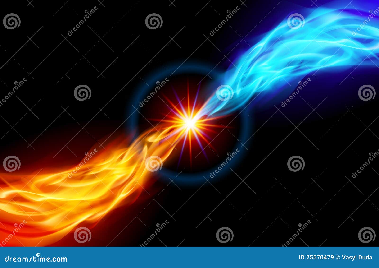 Bright fiery Star stock vector. Illustration of design - 25570479