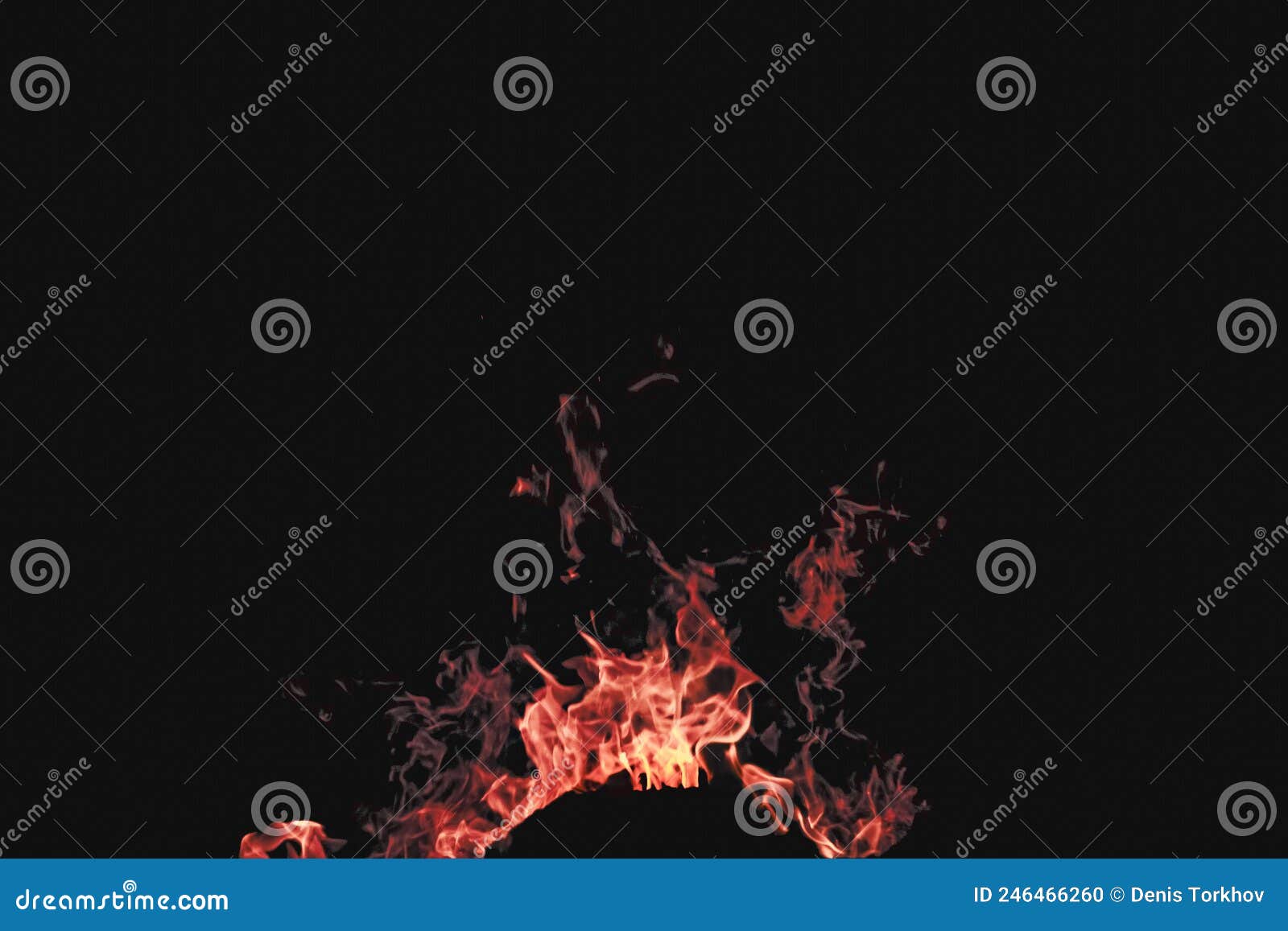 Bright Fiery Symbol on a Black Background. Fire Background Stock Photo ...
