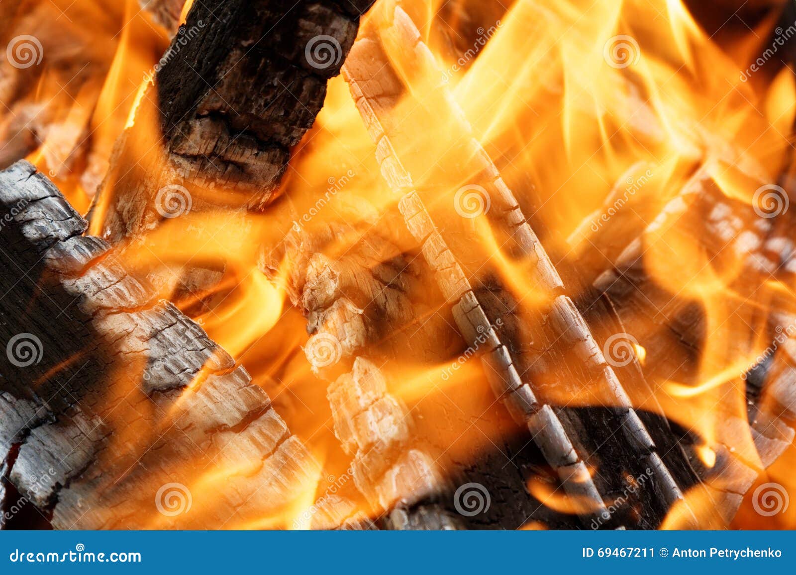 Bright fire background stock image. Image of flame, wood - 69467211