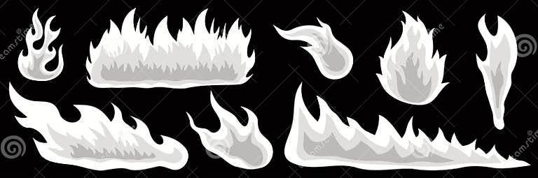 Bright Fire for the Background. Types of Fire. Small and Big Fire Stock ...