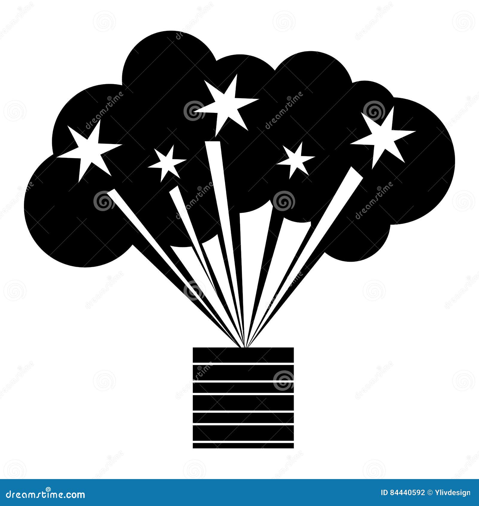 Bright Firework Icon, Simple Style Stock Vector - Illustration of ...