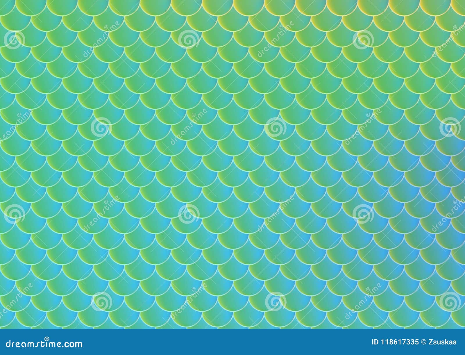 Bright Fish Scale Seamless Pattern. Gradient Mesh Background With ...