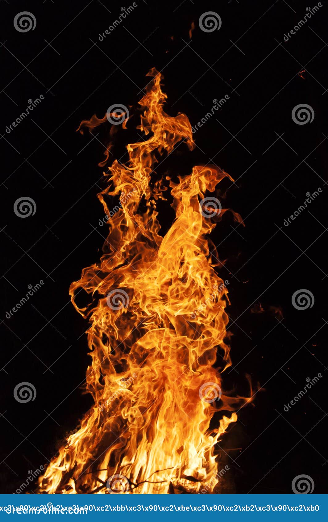 Bright flame from a fire stock image. Image of back - 152638647