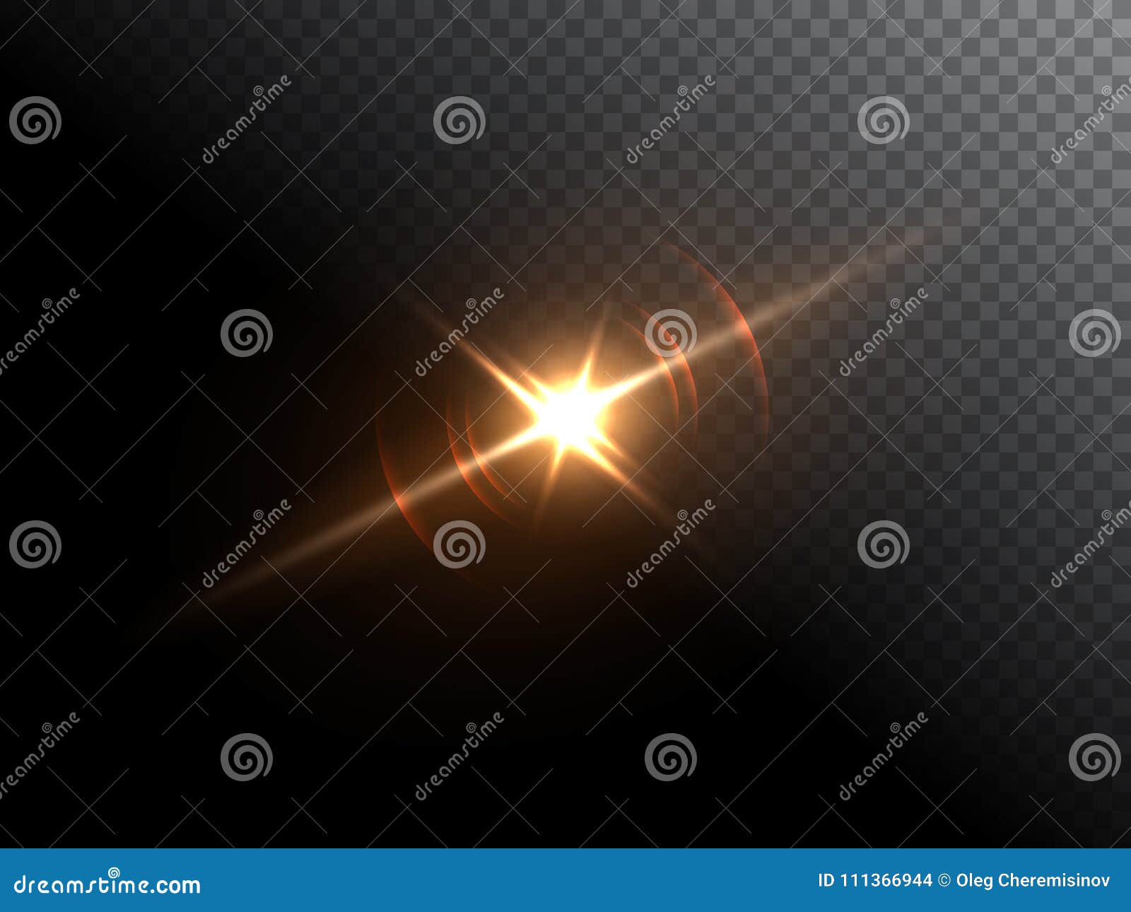 Bright Flash Isolated on Transparent Background. Vector Illustration ...