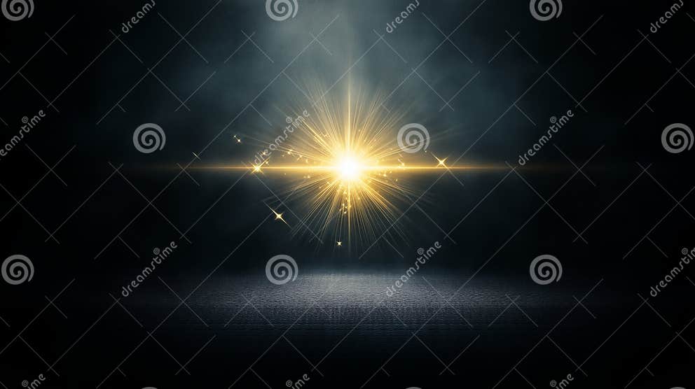 Bright Flashing Lights Create Stunning Visual Effects Against a Dark ...