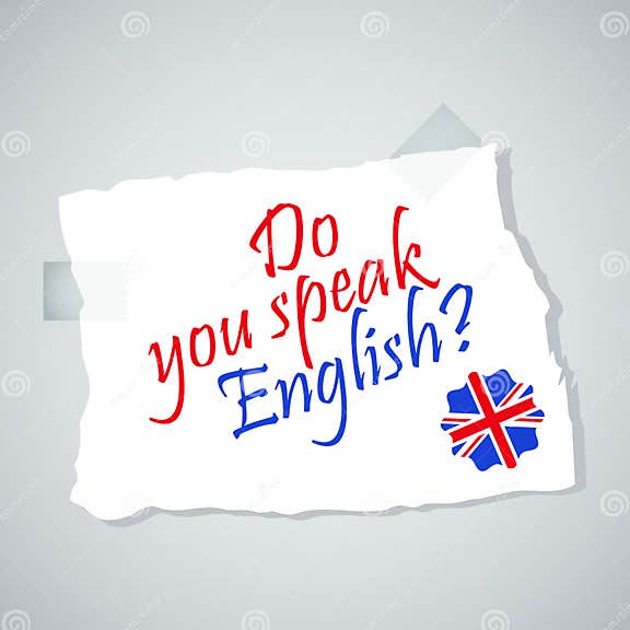 Learn english note stock vector. Illustration of backdrop - 105636975