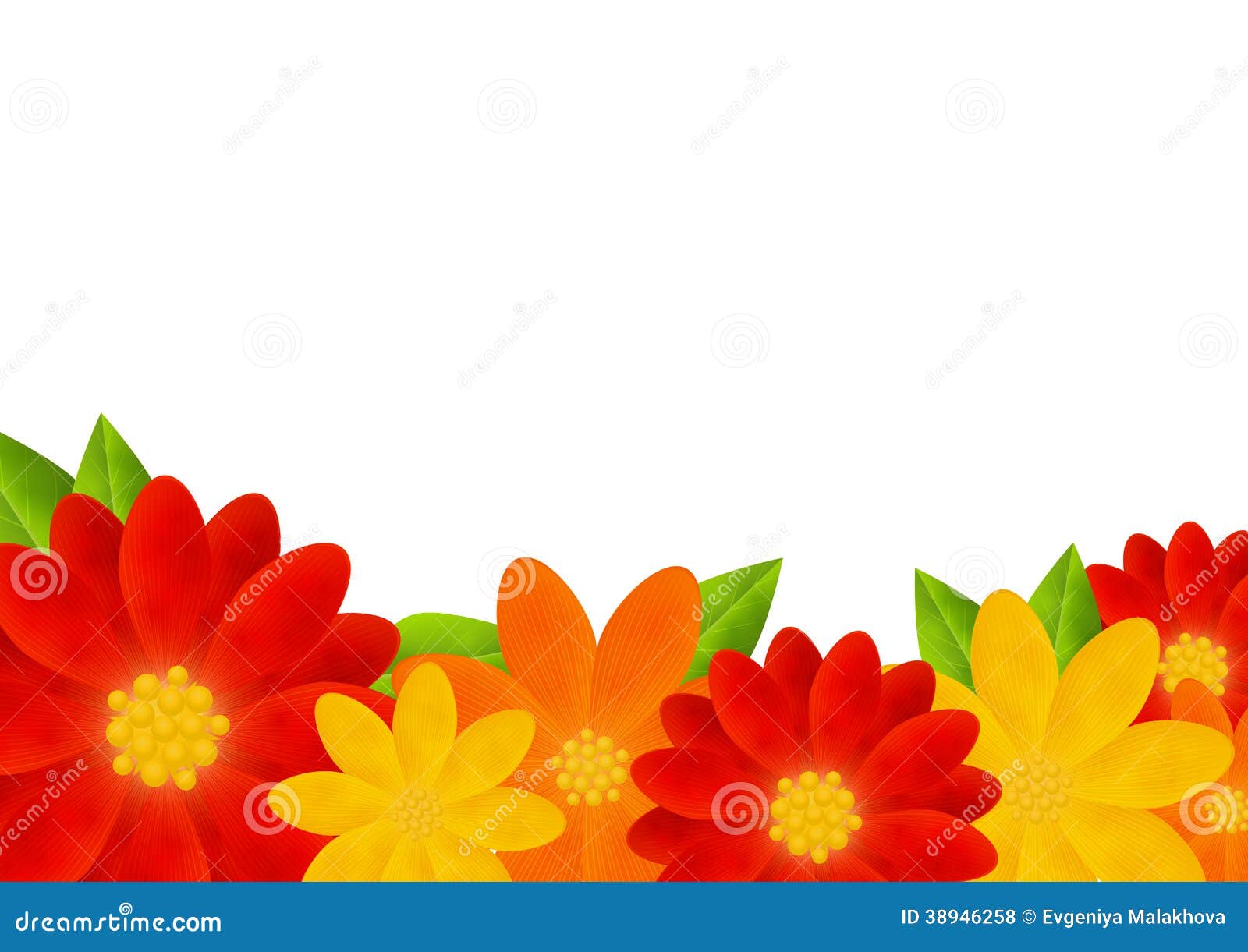 Bright floral background stock vector. Illustration of graphic - 38946258