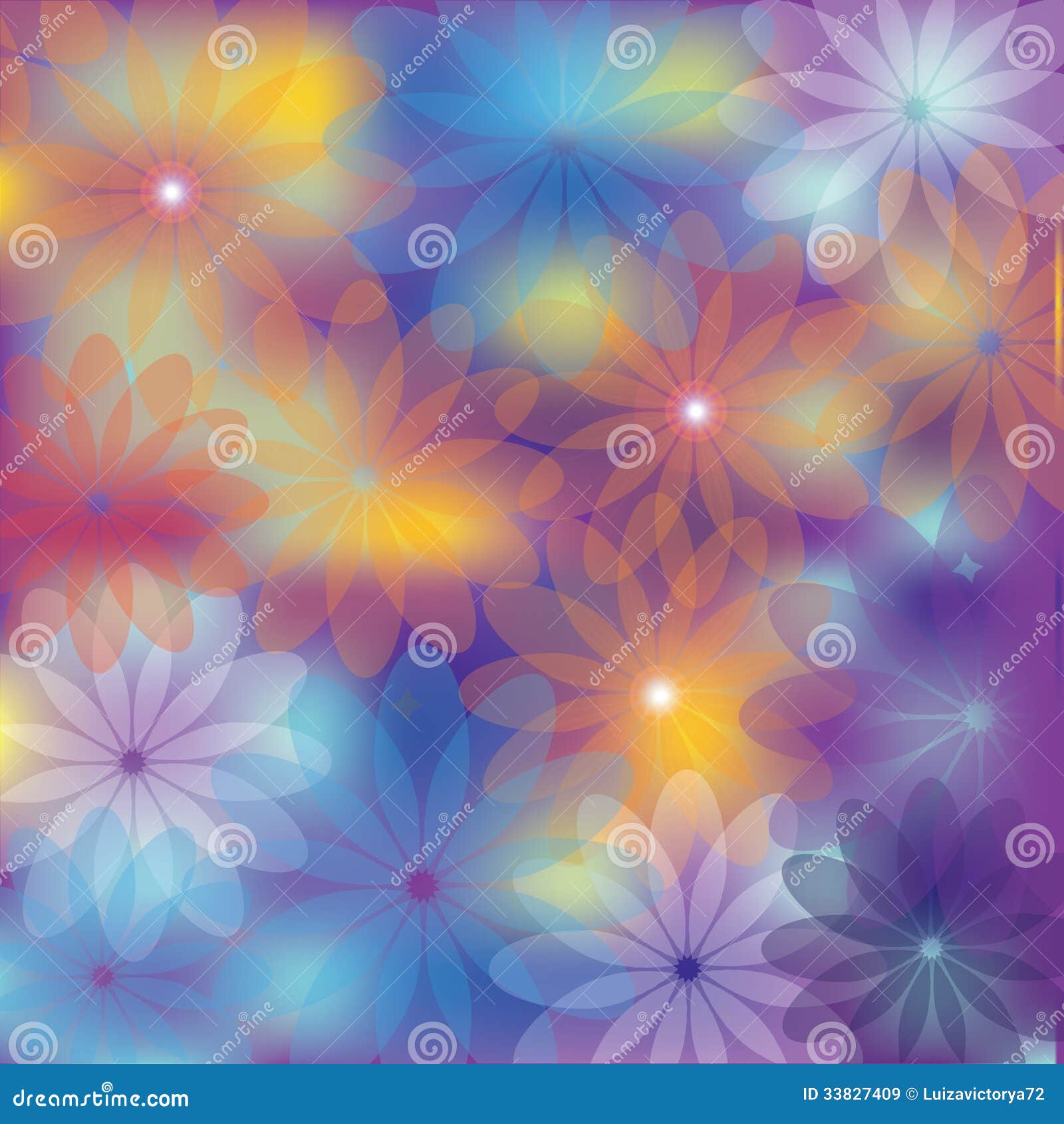 Bright Floral Background for Various Design Stock Vector - Illustration ...