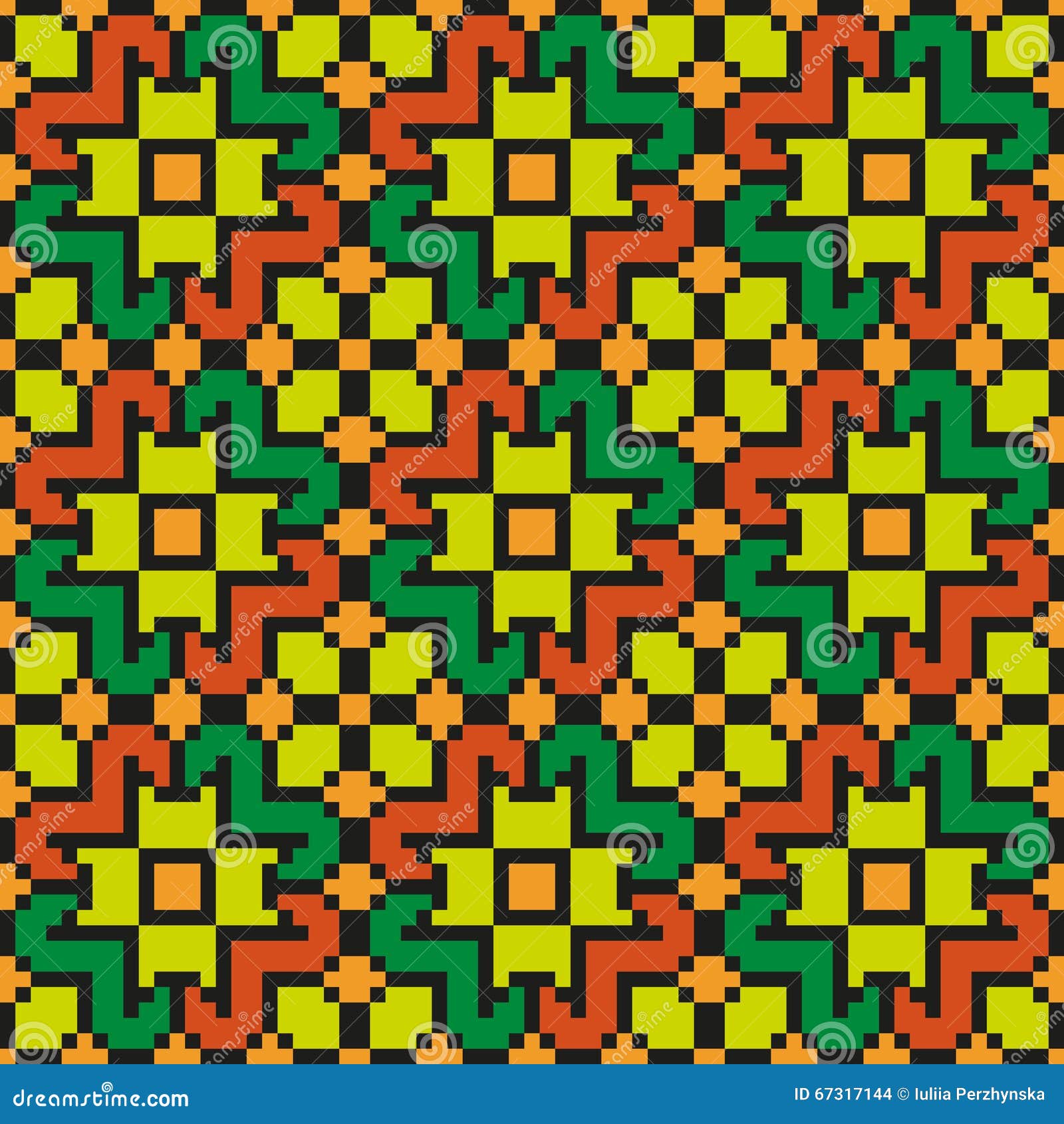 Bright Floral Seamless Stitching Pattern Stock Vector - Illustration of ...