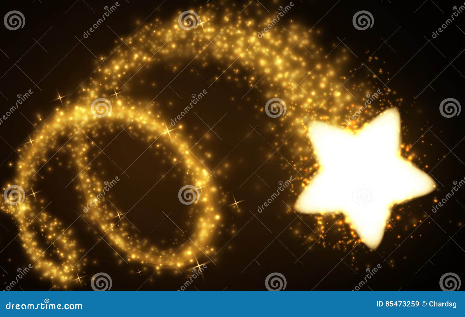 Bright Flying Star Background. Vector Illustration. Stock Vector ...